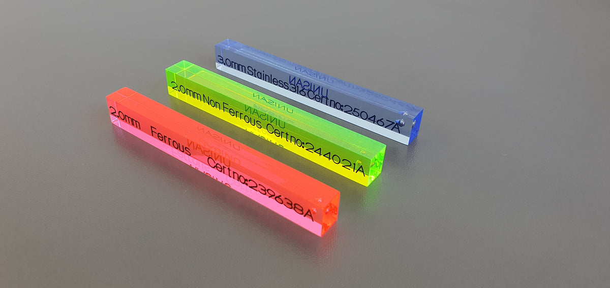 Tester per Metal Detector Acciaio Inox (Blu) – Unisan SRL